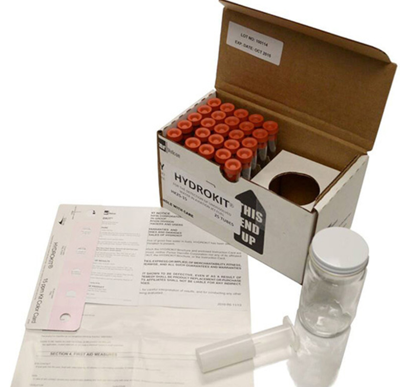 HK25-15 | VELCON HYDROKIT W/ 25 TEST TUBES 15 PPM SENSITIVITY..(1.25 ...