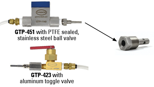 GTP-423-2 | SAMPLE VALVE ASSEMBLY w/short /AH jet test QD actuator ...